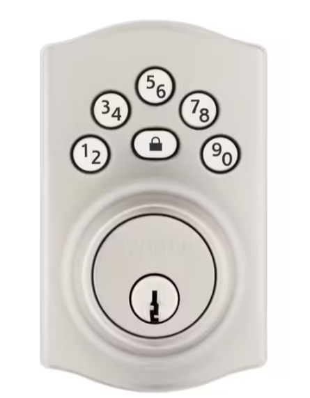 WEISER LOCK Elements Electronic Deadbolt Lock - Satin Nickel with ... WEISER LOCK Elements Electronic Deadbolt Lock - Satin Nickel with ...