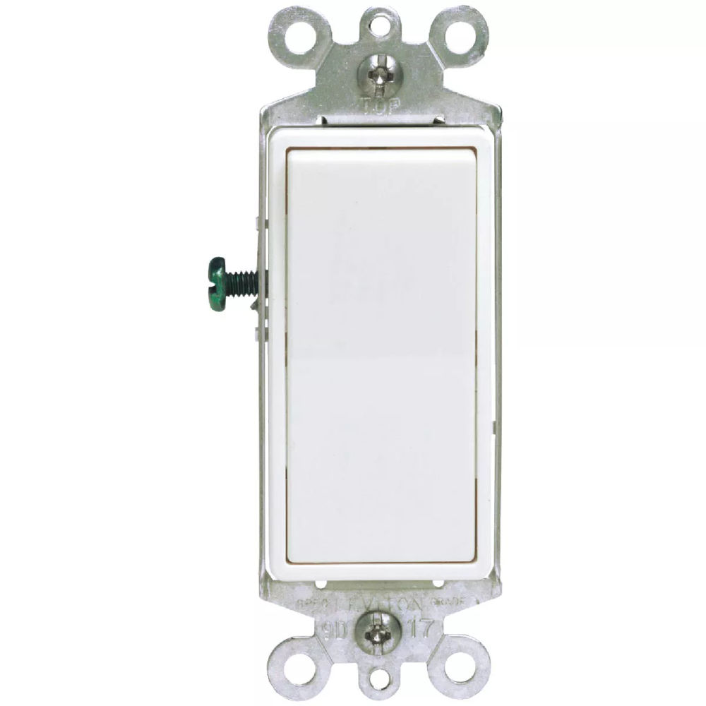 Leviton Decora Rocker White 15A Grounded 3-Way Switch at S.W. Collins ...