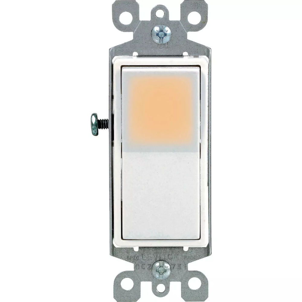 Leviton Decora Residential Grade 15 Amp Rocker Single Pole Switch ...