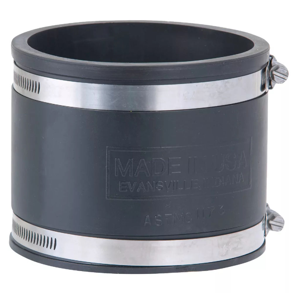 Fernco 4 In. x 4 In. Plastic to Plastic PVC Coupling at S.W. Collins Co ...