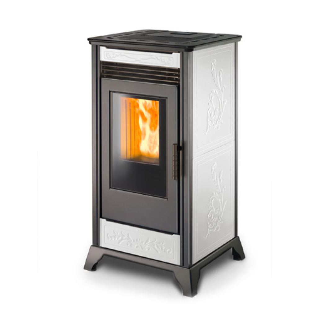 Ravelli RV 100 Classic 44,000 BTU Pellet Stove White at Moscow ...