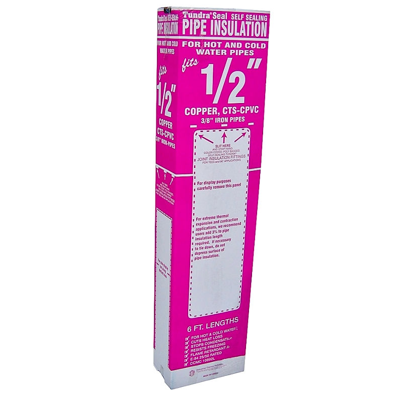 Foam Pipe Insulation - 1/2 x72"- Charcoal at Dufrene Building Materials ...