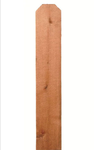5/8 in. x 5-1/2 in. x 6 ft. Western Red Cedar Dog-Ear Fence Board at ...