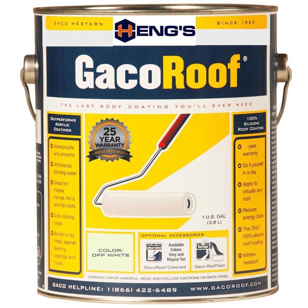 Silicone Roof Coating 1 Gallon - White Residential at HPM Building ...
