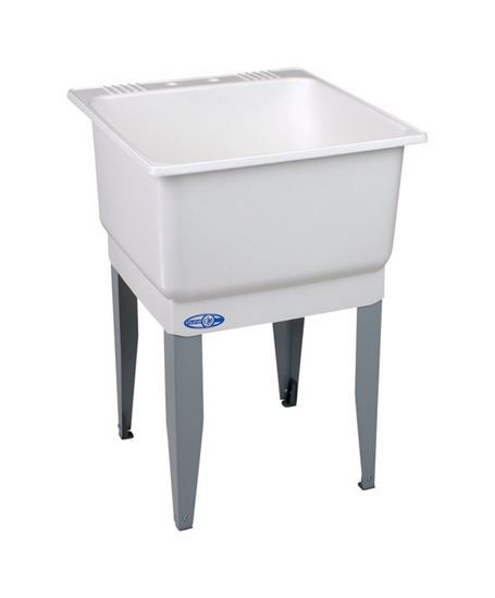 Mustee Utilatub 23 In. x 25 In. Polypropylene Floor Mount Laundry Tub ...