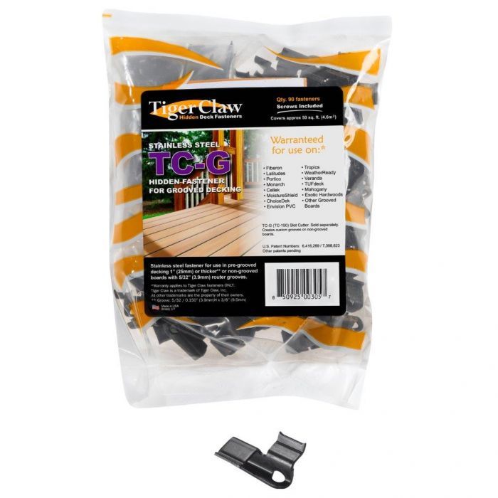TIGER CLAW CLIPS/SCREWS 50SQ.FT at The Cedar Shop | Tiger Claw