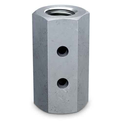 Galv. Coupling Nuts W/ Holes | Galvanized Bolts, Nuts & Washers
