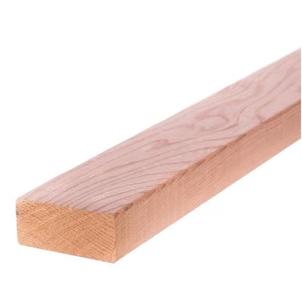 2" x 4" Heart-B Smooth Redwood | Heart-B Redwood