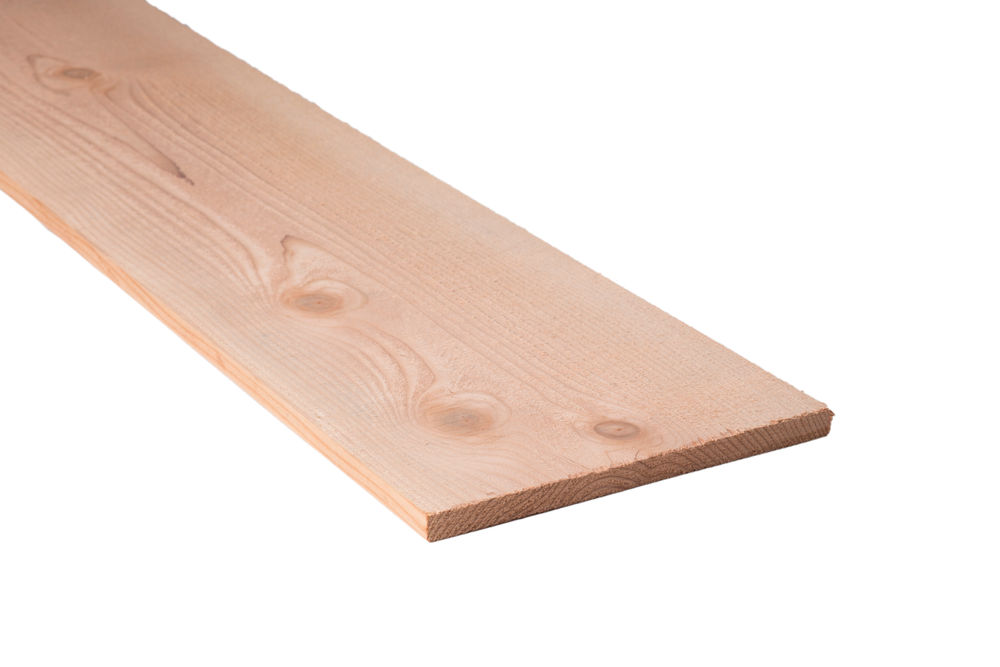 1" x 12" Super Heart S1S2E Redwood | Smooth Con-Heart Redwood