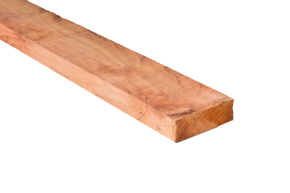 2" x 6" Con-Heart Rough Redwood | Rough Con-Heart Redwood