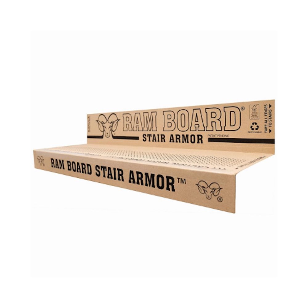 Ram Board Stair Armor RBSA 36-FR/EN Stair Protector, 19 in L, 34 in W ...