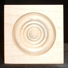 Square Edge Bullseye Blocks | Decorative Moulding Accessories