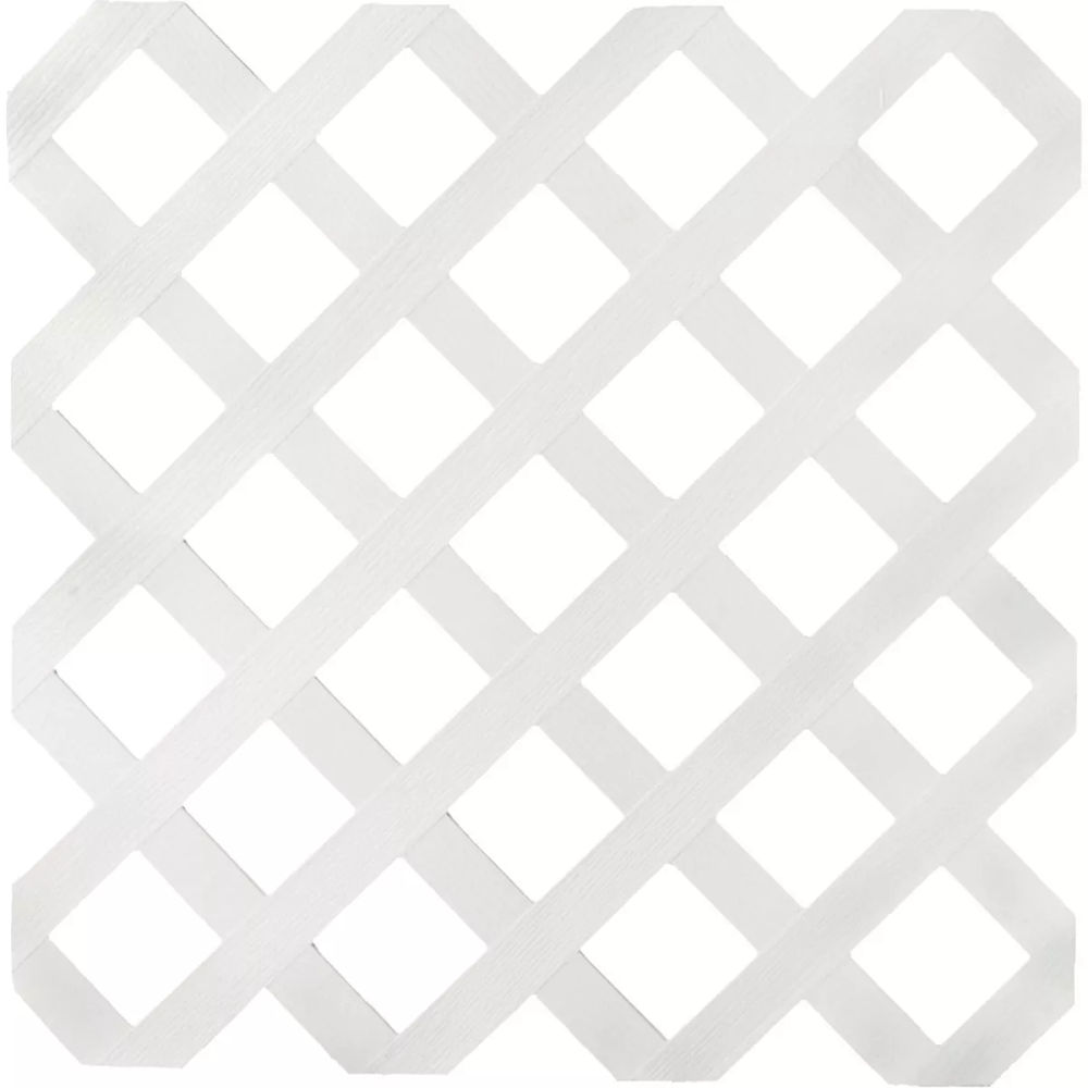 Deckorators 4' x 8' x 1/8" Thick White Vinyl Lattice Panel at S.W ...