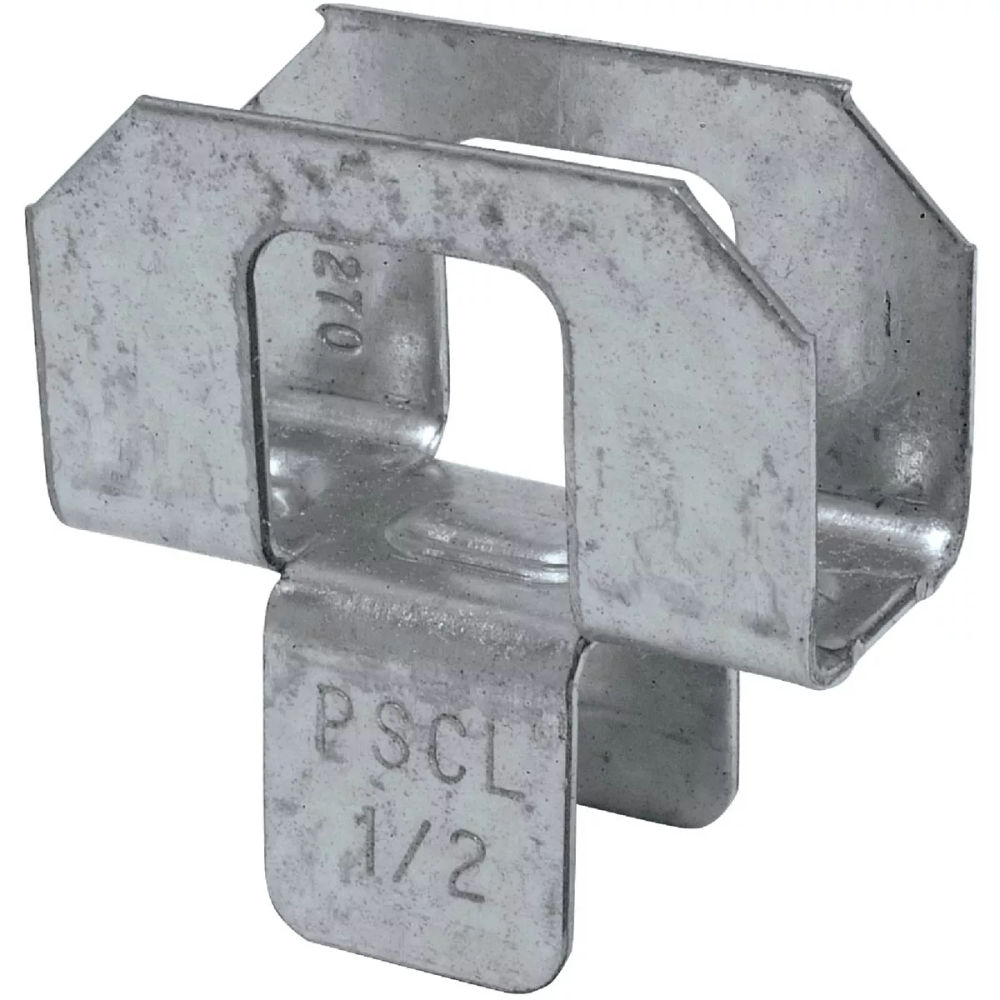 Simpson Strong-Tie 1/2" Galvanized Steel 20 Ga. Plywood Clip at S.W ...