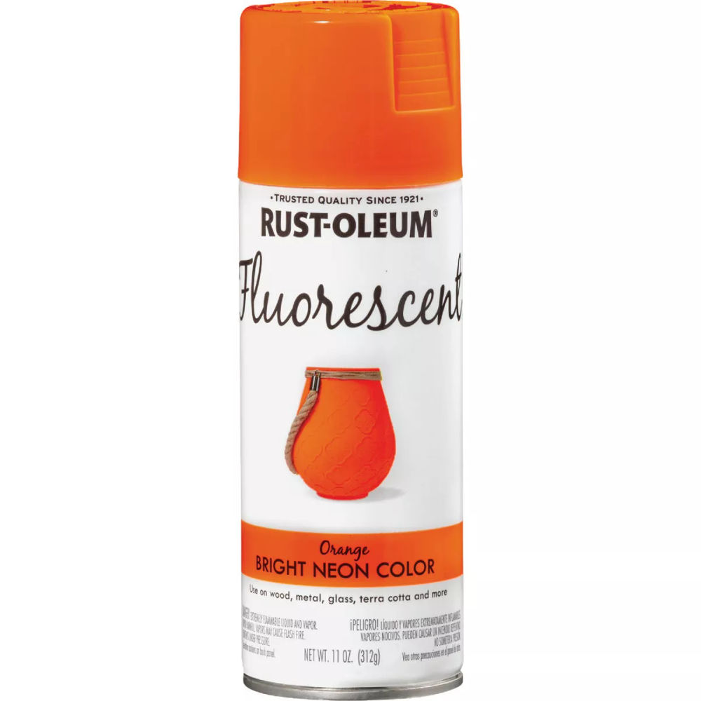 Rust-Oleum Fluorescent 11 Oz. Gloss Spray Paint - Fluorescent Orange at ...