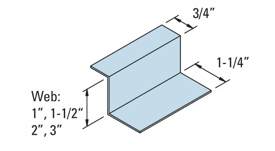 METAL Z CHANNEL 2" 10' 20GA at CBM Construction Building Materials | 20 ...