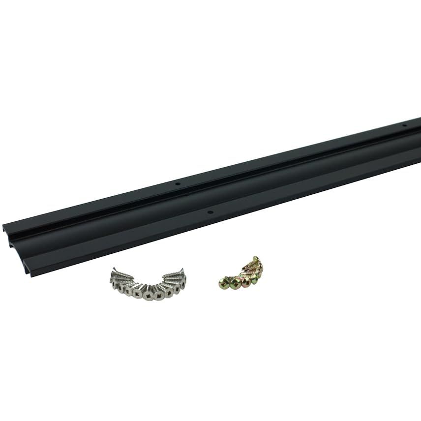 74" Westbury Black Drink Rail at Dakota County Lumber | Westbury Black