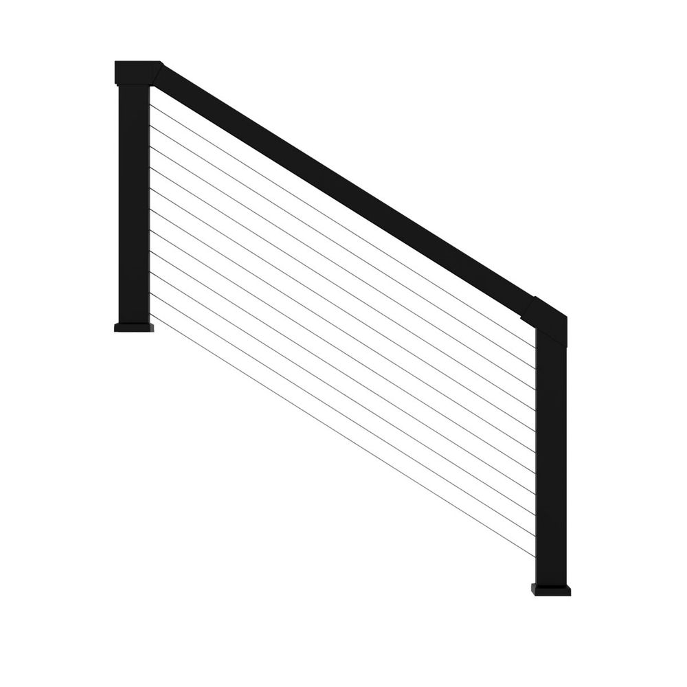 Elevation 5' x 36" Stair Cable Panel Matte Black at GR Mitchell, Inc ...