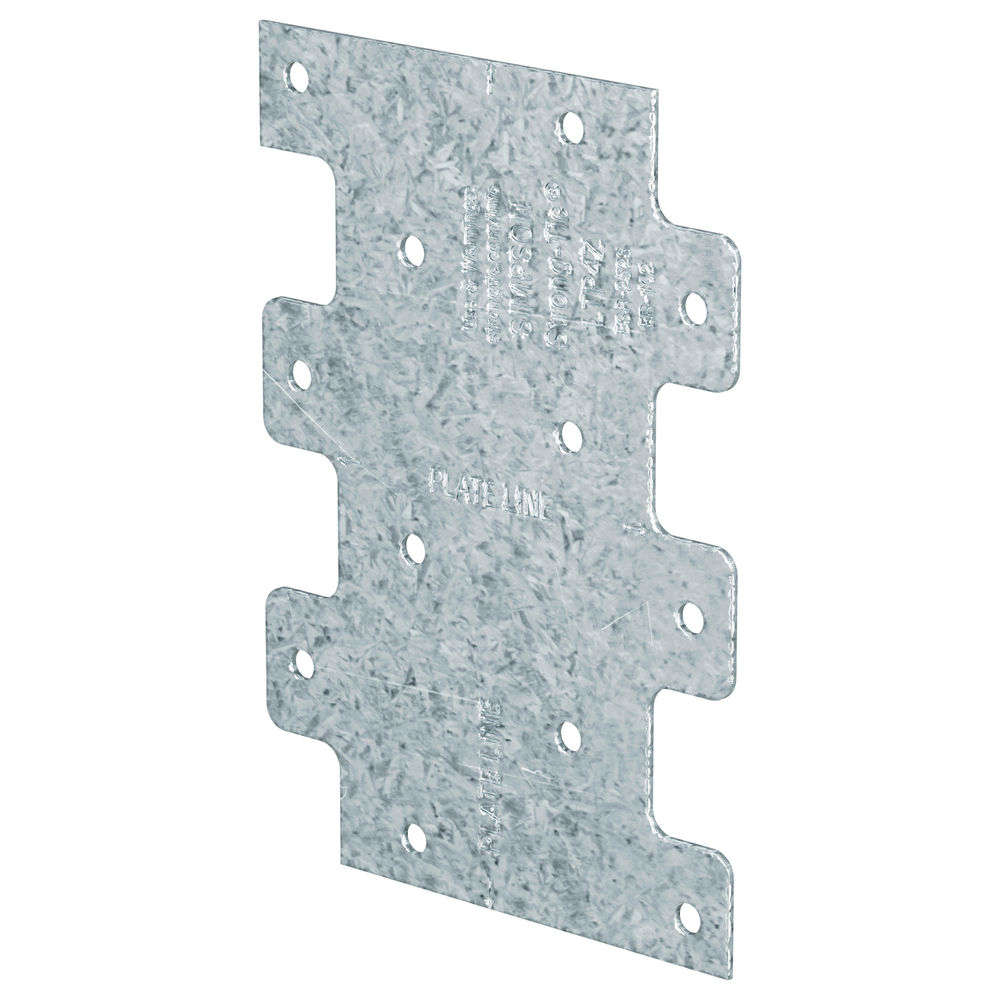 LTP Lateral Tie Plate, 3 in W, 4-1/4 in H, Steel, ZMAX at HPM Building ...