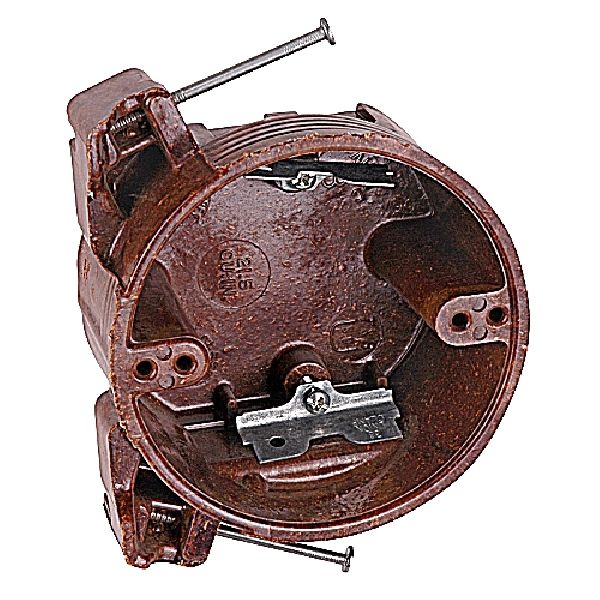 Ceiling Box, Bracket Mounting, 4 in W, 4 in D, 3 in H, 1 -Gang, PVC ...