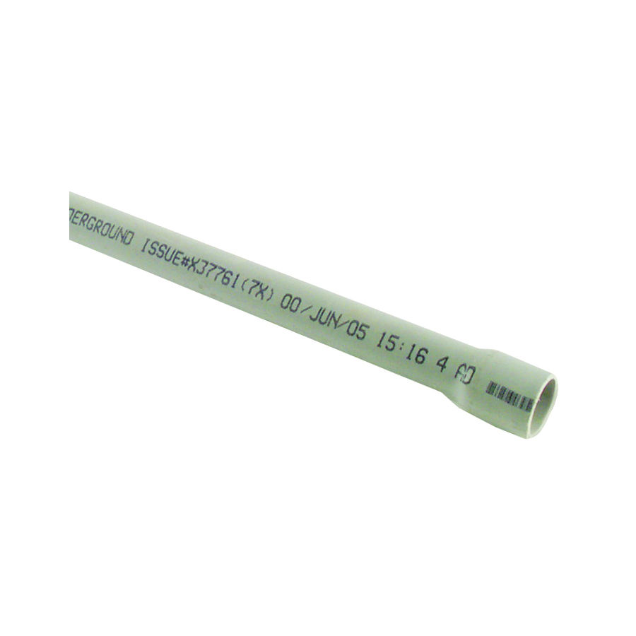 Electrical Conduit, 3/4 in, 10 ft L, SCH 40, PVC, Gray at HPM Building ...