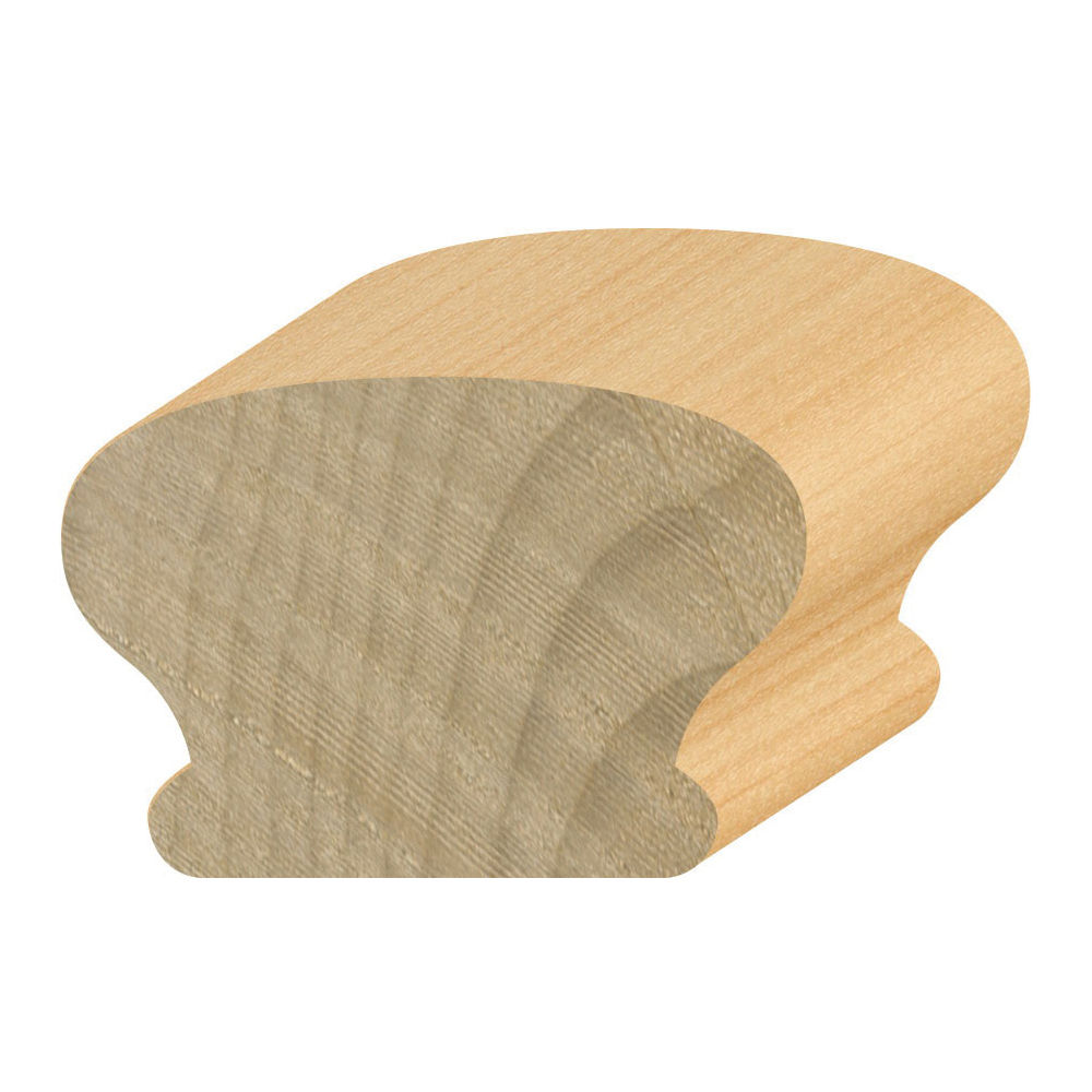 Mushroom Hand Rail Moulding, 10 ft L, 2-1/4 in W, Douglas Fir at HPM ...
