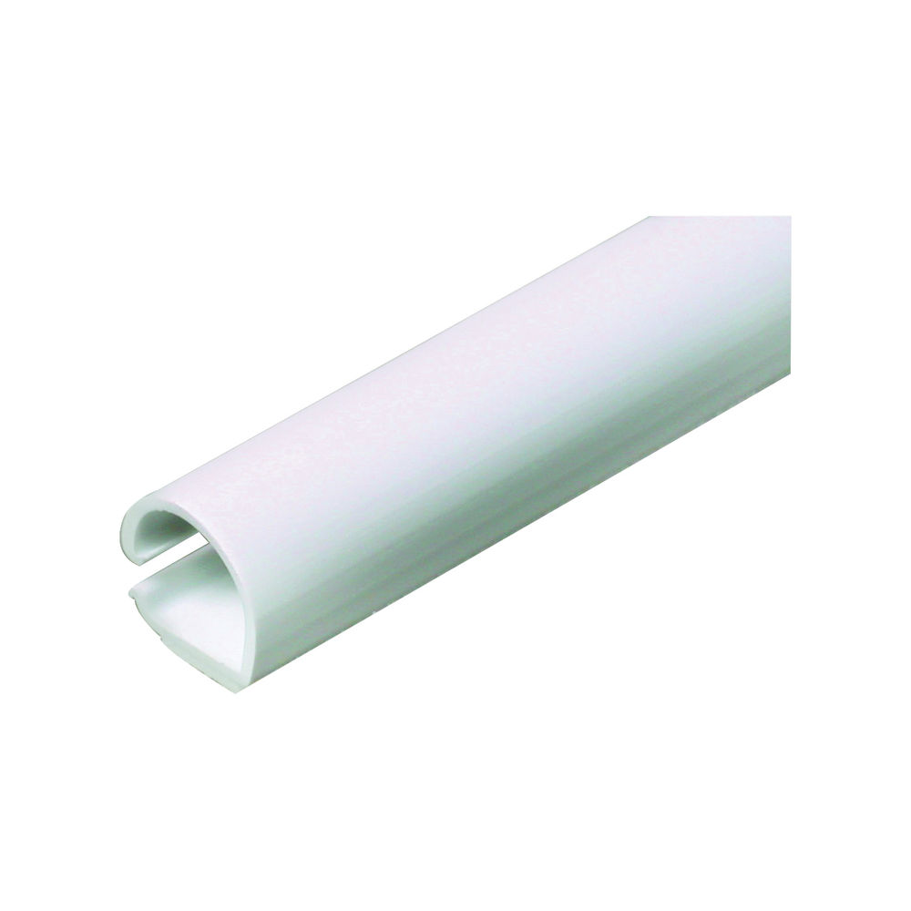 Cord Channel, 60 in L, 3/8 in W, 1 -Channel, Plastic, White at HPM ...