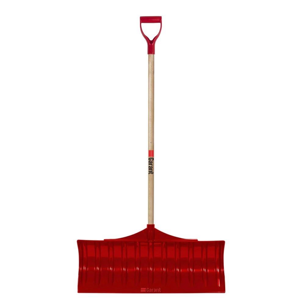 Poly Snow Pusher 30 Alpine Red w/48" Wood D-Handle at S.W. Collins Co ...