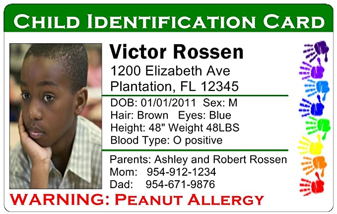 Child Identification Cards - 1 Photos & 0 Reviews - Local Services ...