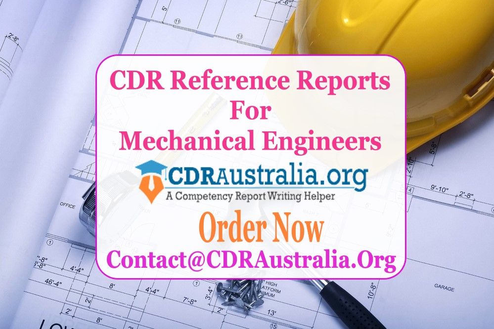 CDR Reference Reports For Mechanical Engineers With CDRAustralia. - 3 ...