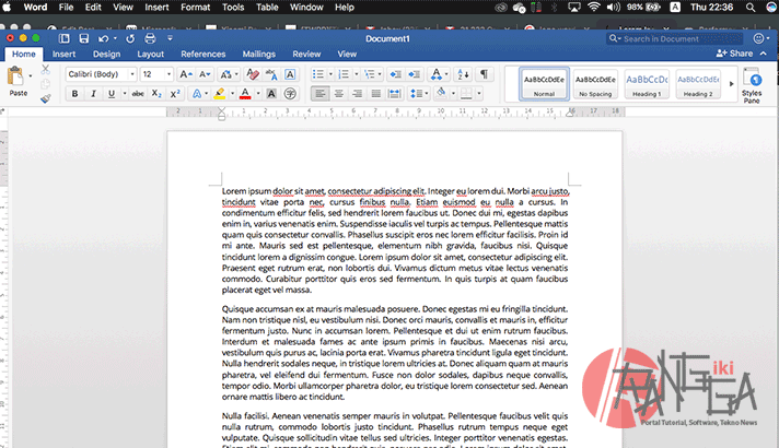 Beberapa langkah membuat dokumen Word - Ikirangga