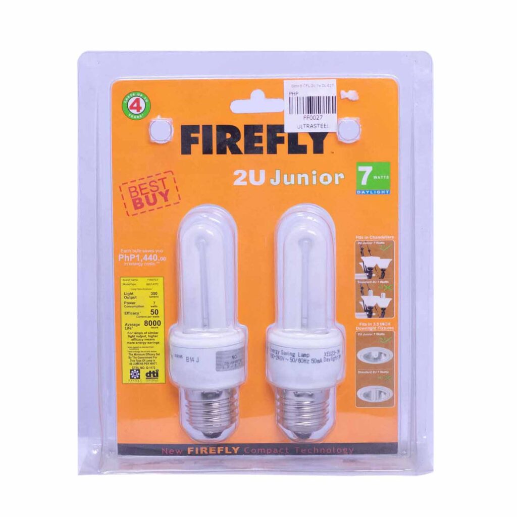 Best Buy CFL 2U Junior 7 Watts Daylight E27 - Tacloban Ultrasteel ...