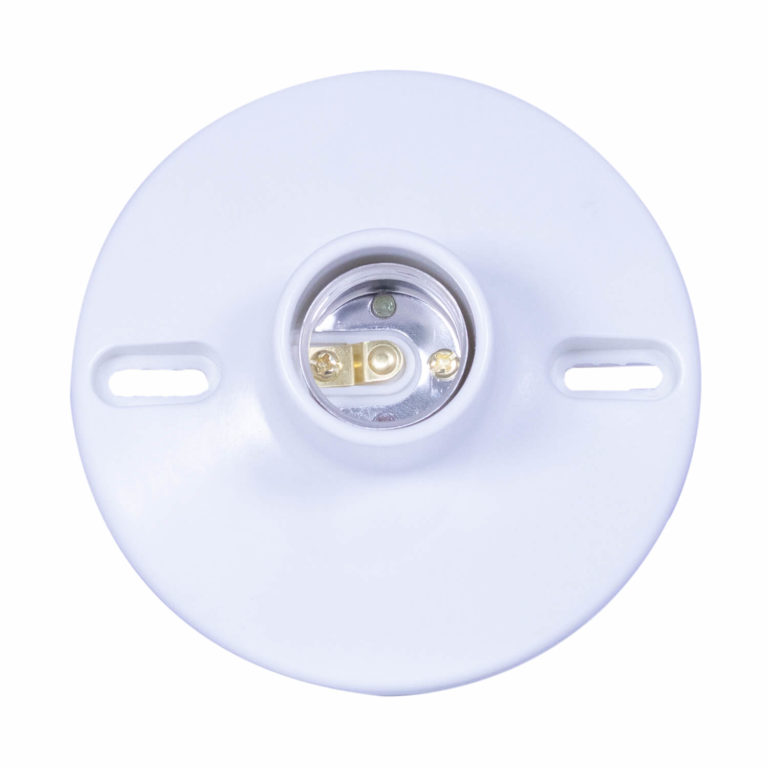 Ceiling Receptacle 4" White (E27-040) - Tacloban Ultrasteel Corporation