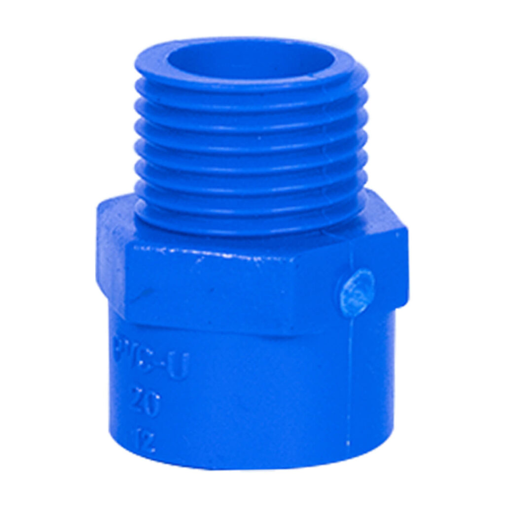 Blue UPVC Male Threaded Adapter (1/2'') - Tacloban Ultrasteel Corporation