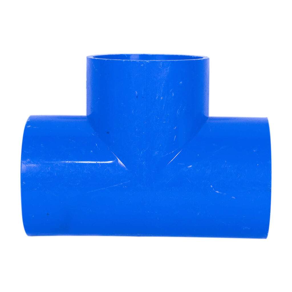 Blue UPVC Tee Plain (1-1/2'') - Tacloban Ultrasteel Corporation