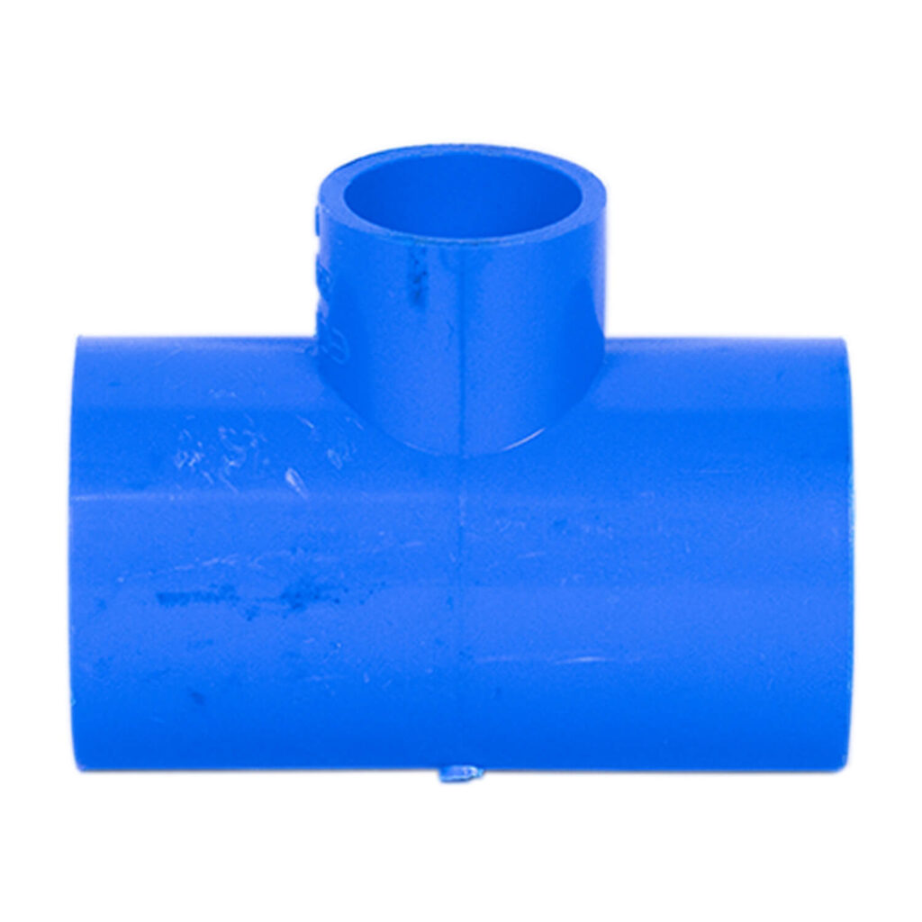 Blue UPVC Tee Reducer (1" X 1/2") - Tacloban Ultrasteel Corporation
