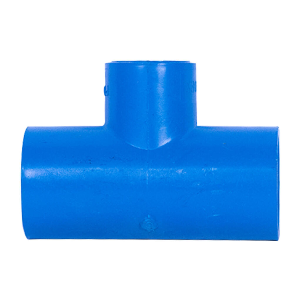 Blue UPVC Tee Reducer (3/4" X 1/2") - Tacloban Ultrasteel Corporation