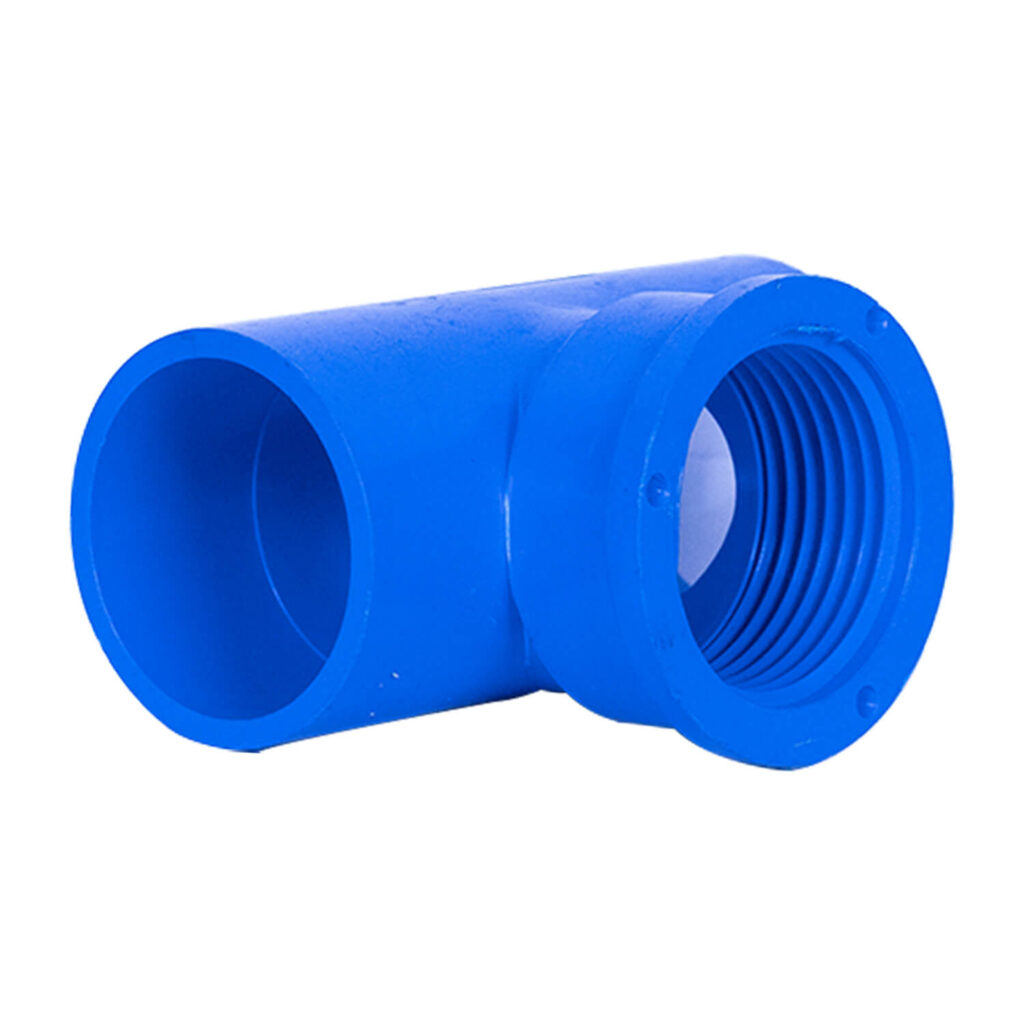 Blue UPVC Tee Threaded (1'') - Tacloban Ultrasteel Corporation