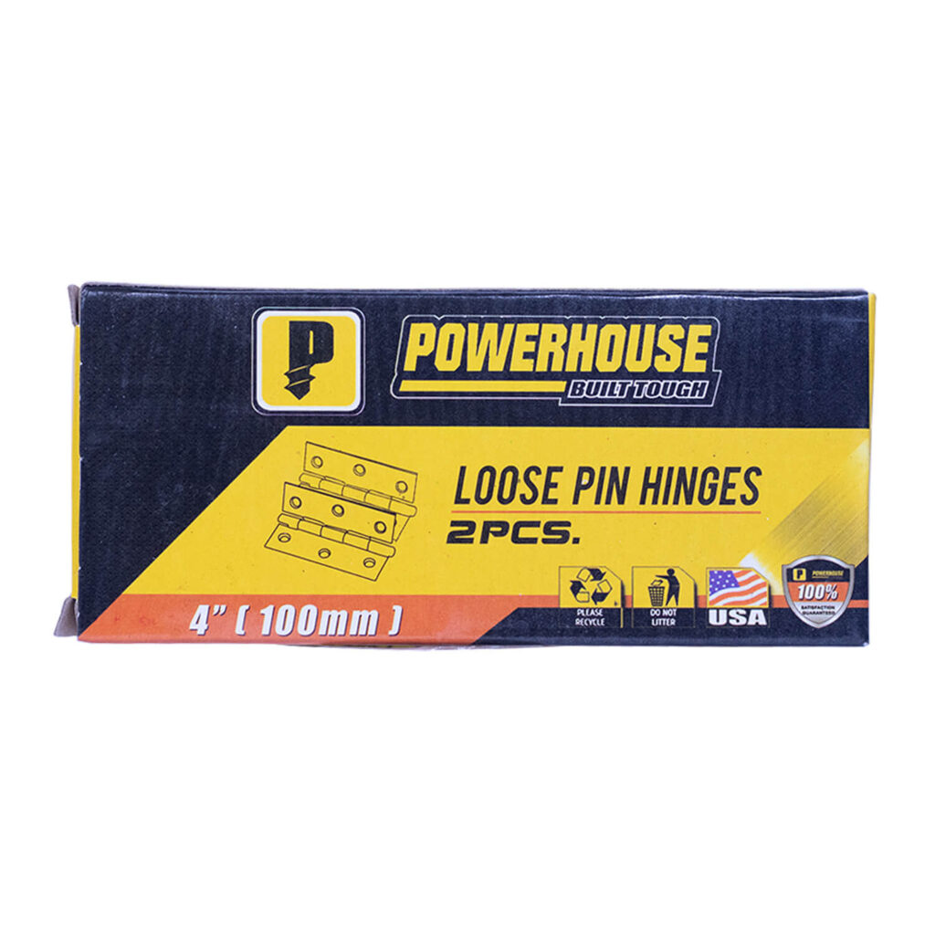 Powerhouse Brass Loose Pin Hinges (4" X 4") Box - Tacloban Ultrasteel ...
