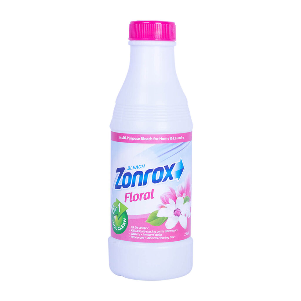 Zonrox Bleach Lemon/Fresh/Floral 250ml - Tacloban Ultrasteel Corporation