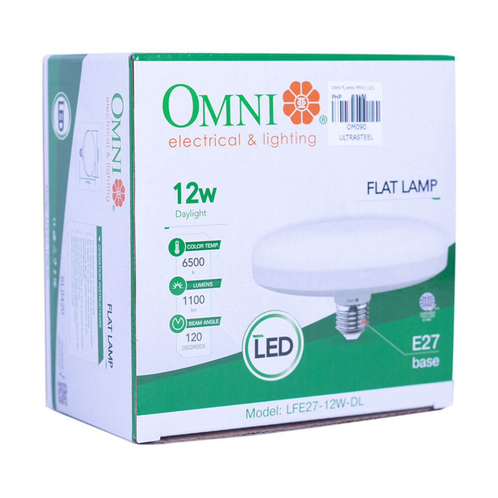 Led Flat Lamp 12 Watts E27 Daylight (LFE27-12DL) - Tacloban Ultrasteel ...