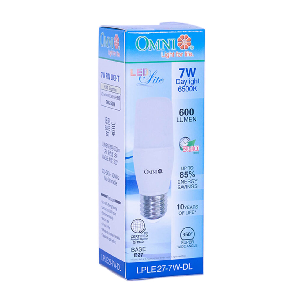 Led Pin Lamp 7 Watts E27 Daylight (LPLE27-7W-DL) - Tacloban Ultrasteel ...