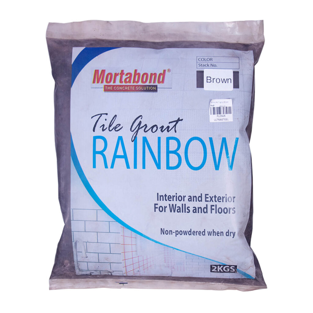 Mortabond Tile Grout Brown 2kg - Tacloban Ultrasteel Corporation