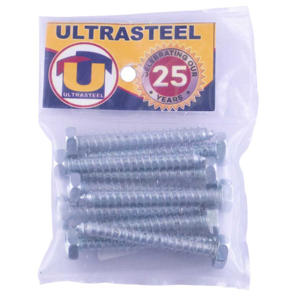 G.I. Log Screw 1/4"x2" (10pcs./pack) - Tacloban Ultrasteel Corporation
