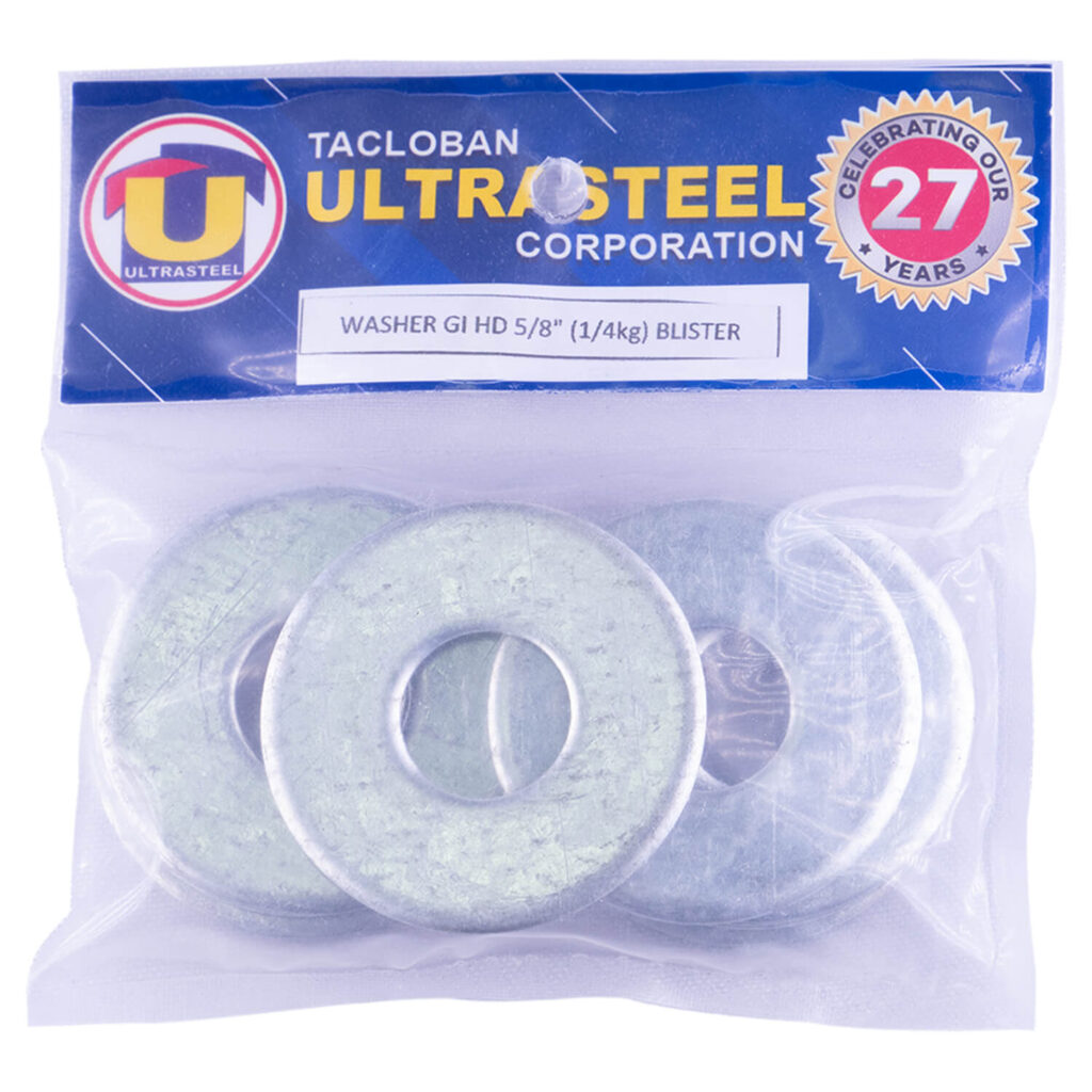 Washer GI HD 5/8" (1/4kg) Blister - Tacloban Ultrasteel Corporation