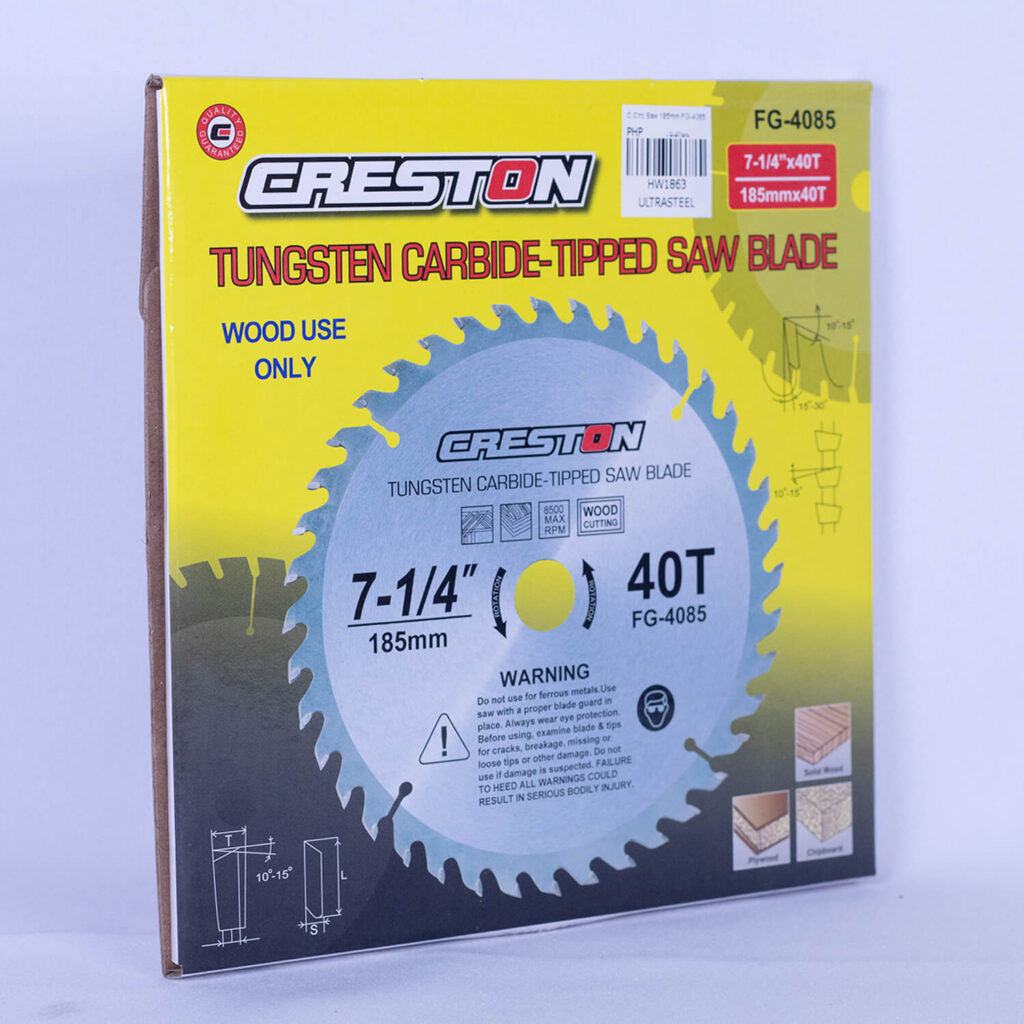 Creston Circular Saw Blade 185mm (Wood) FG-4085 - Tacloban Ultrasteel ...