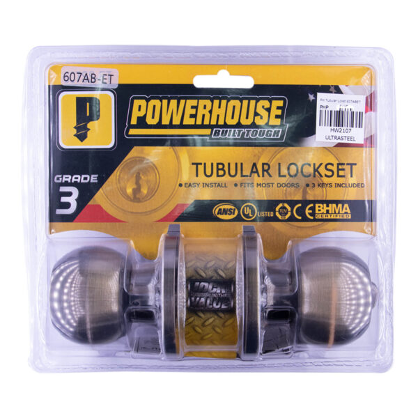 Powerhouse Tubular Lockset PH-607ABET Antique - Tacloban Ultrasteel ...
