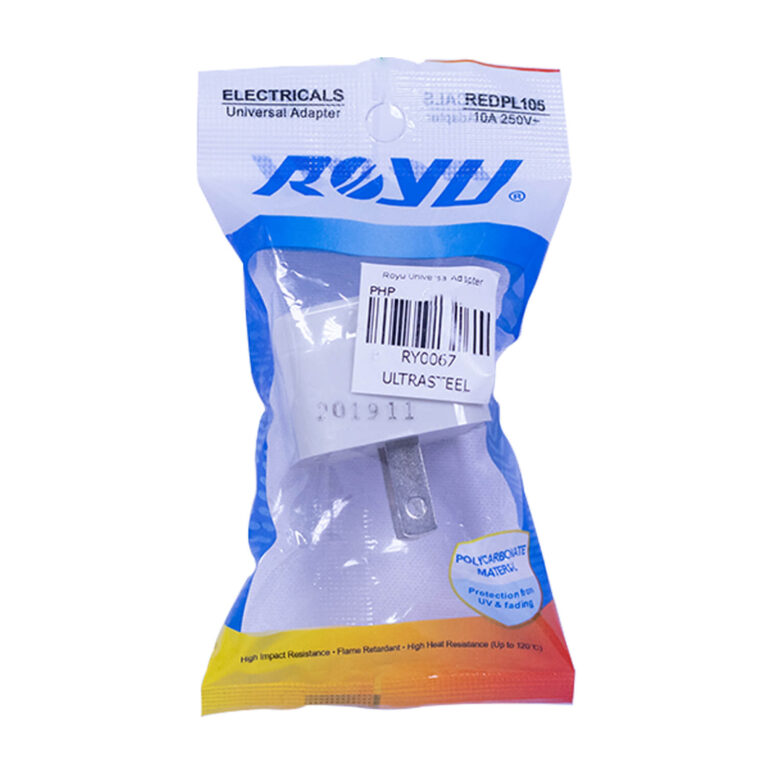Royu Universal Adapter White 10A REDPL105 - Tacloban Ultrasteel Corporation