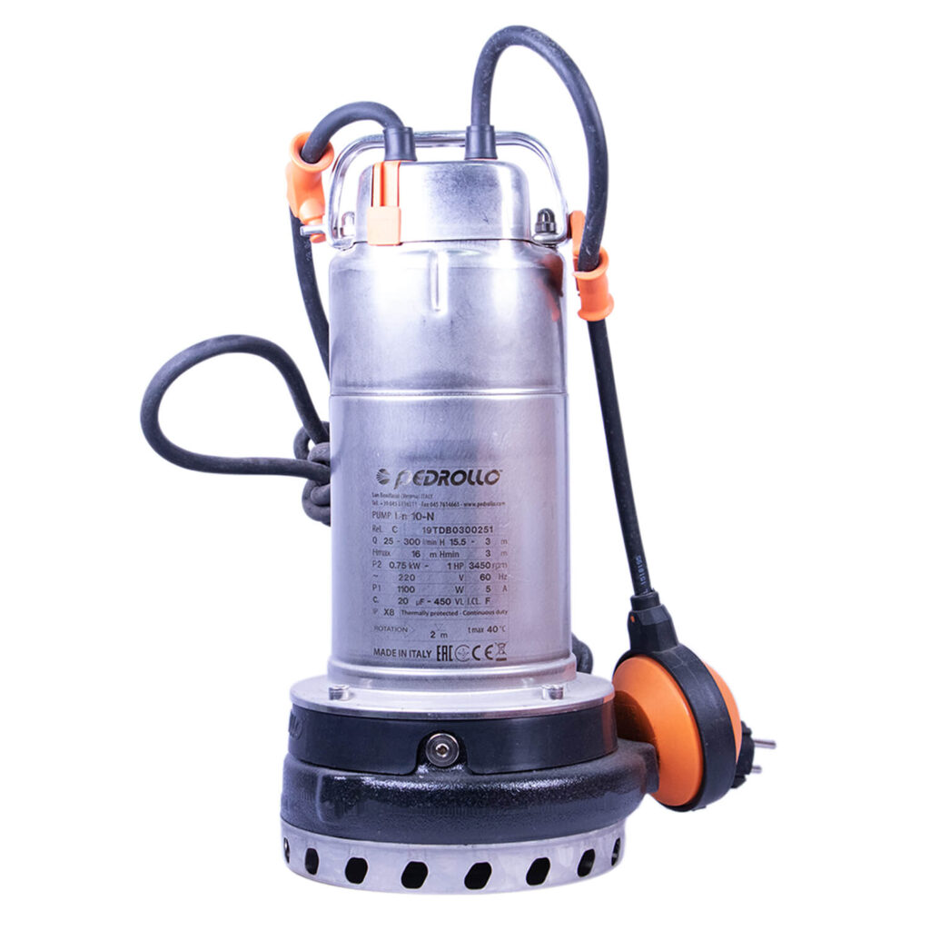 Pedrollo Submersible Pump DM-10-N 1.0hp - Tacloban Ultrasteel Corporation