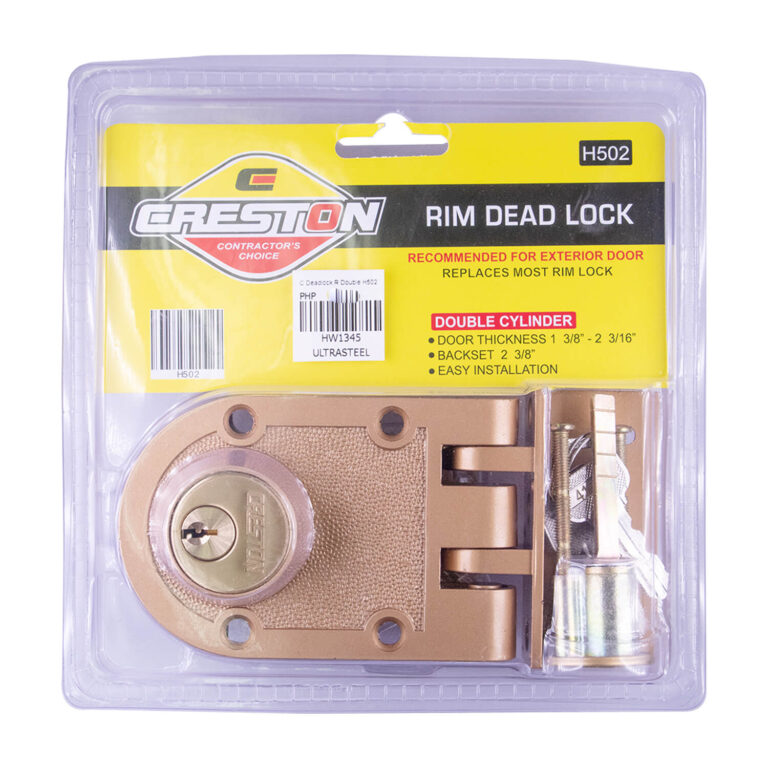 Creston Rim Dead Lock Double Cylinder H502 - Tacloban Ultrasteel ...